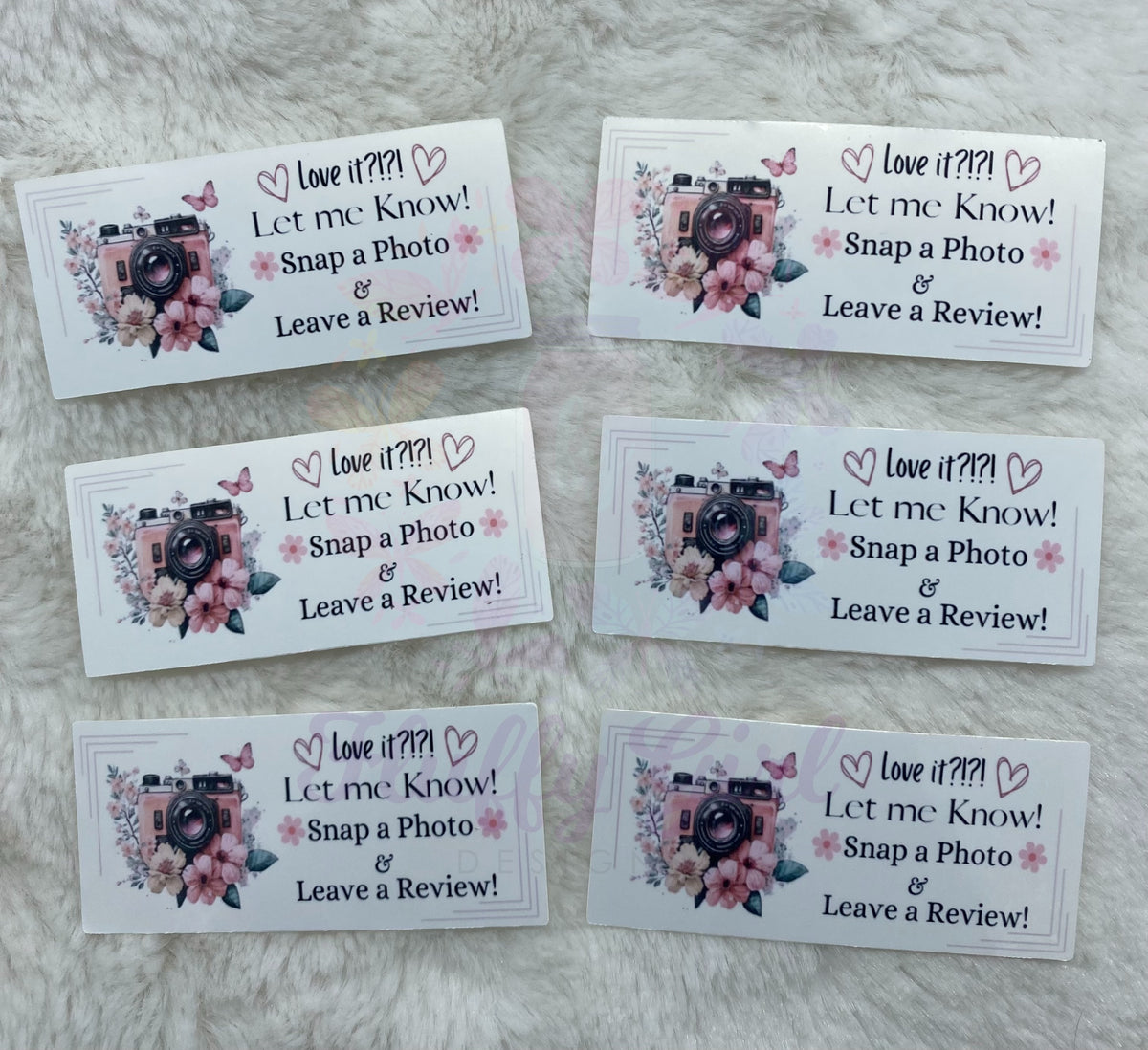 Encourage a Review Stickers – That Glitter Supplier