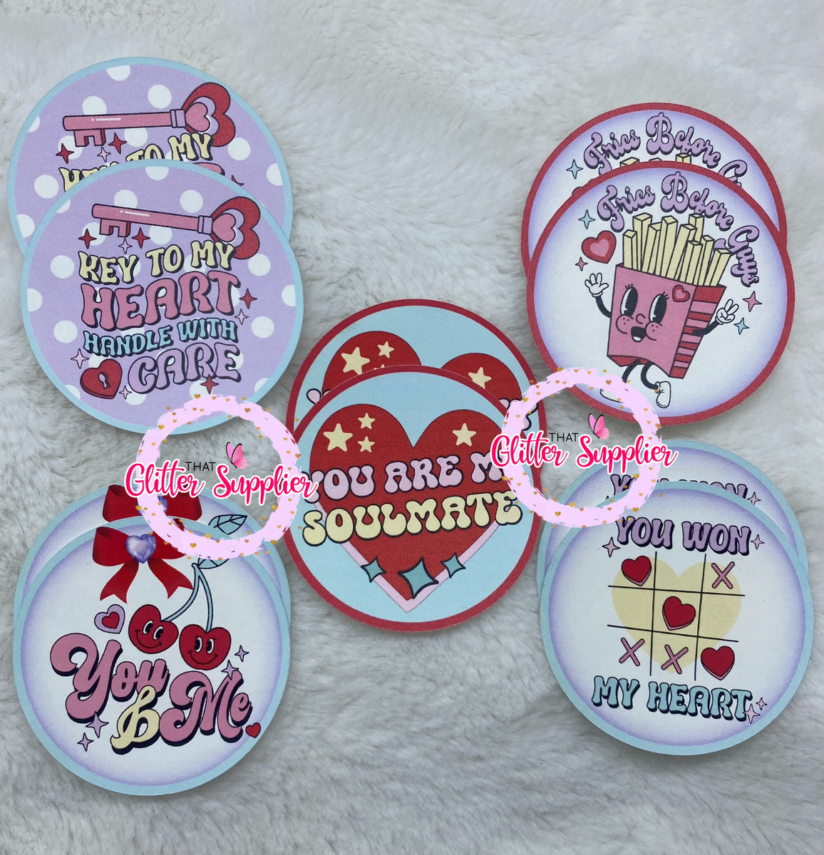 Valentines Cardstock Rounds – That Glitter Supplier
